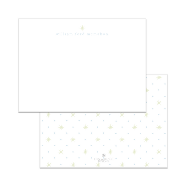 Boys Soft Stars + Spots Note Cards - erinwallacedesigns