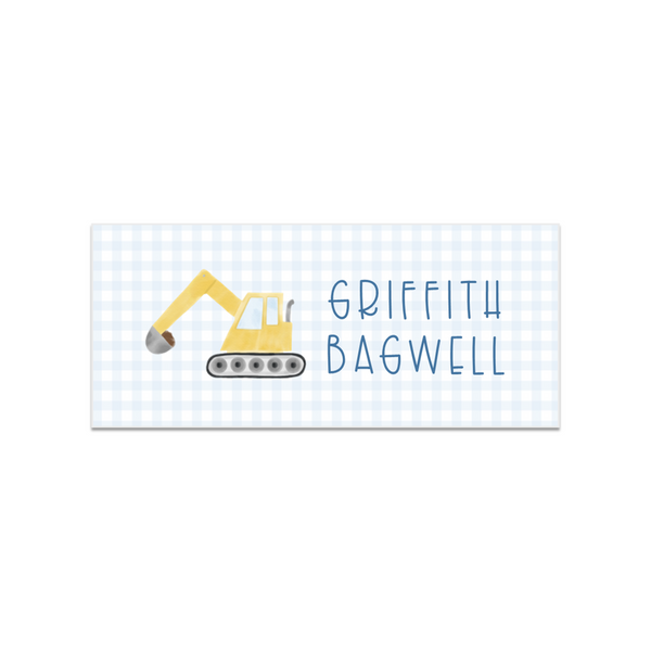 Excavator Labels - erinwallacedesigns