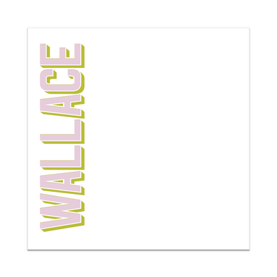 Block Letters Notepad - erinwallacedesigns